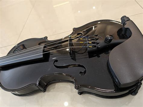 Glasser Carbon Composite Acoustic Electric Aex Violin Black Reverb