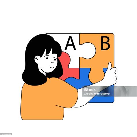 웹에 대 한 평면 디자인에서 만화 사람들과 학교 학습 개념 학생 브레인스토밍 및 창의적 해결 퍼즐과 문제 소셜 미디어 배너