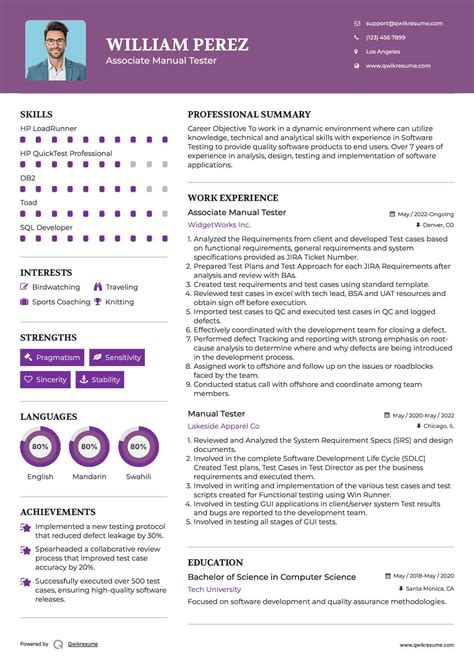 10 Manual Tester Resume Samples And Templates For 2025