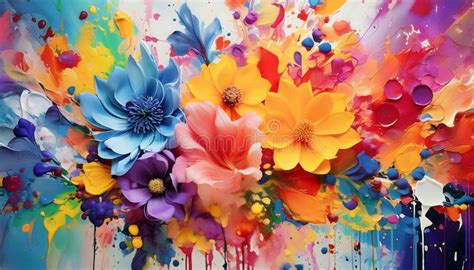 Watercolor Flames Dance In Vibrant Orange And Blue A Fiery Splash
