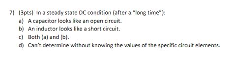 Solved Pts In A Steady State Dc Condition After A Chegg