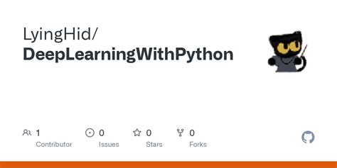 GitHub LyingHid DeepLearningWithPython