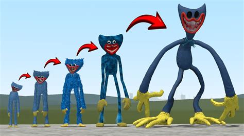 EVOLUTION OF NIGHTMARE HUGGY WUGGY POPPY PLAYTIME CHAPTER 3 In Garry's Mod! - YouTube
