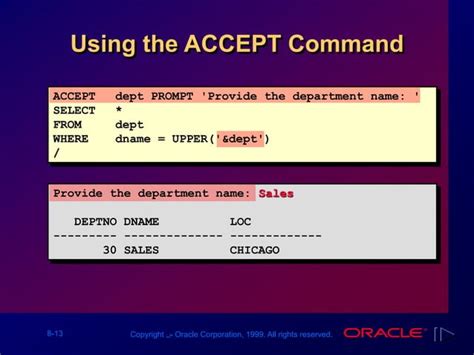 Les08 1 Producing Readable Output With Sqlplus Ppt