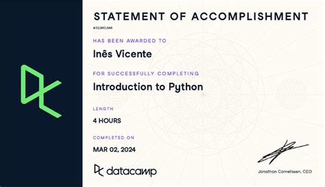 Inês Vicente On Linkedin Pyhton Pythoncertification Dataskills