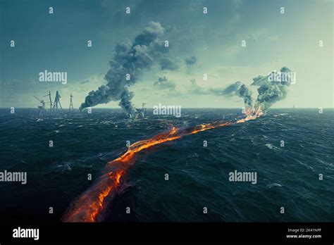 Sabotage Of The Underwater Gas Pipelines Underwater Explosion And Gas