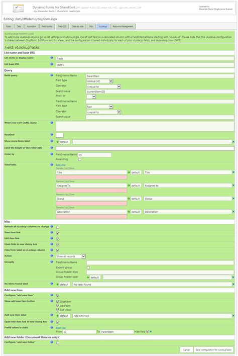 VLookup Backend V2 000 SharePoint JavaScripts