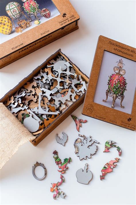 Пазл Яйцо Ландыши фото цена описание Купить Пазл Яйцо Ландыши в магазине музея Фаберже