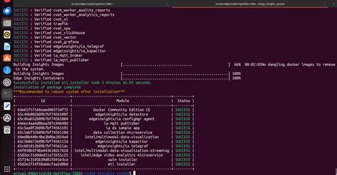 Getting Started — Intel® Edge Insights System Documentation V15 Documentation