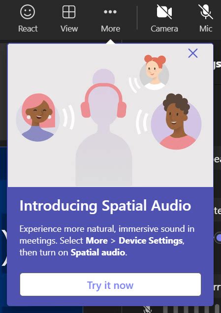 Teams You Can Now Enable Spatial Audio In Meetings