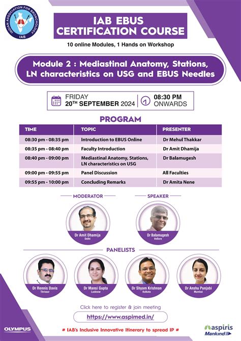 Online Ebus Certification Course By The Indian Association For Bronchology