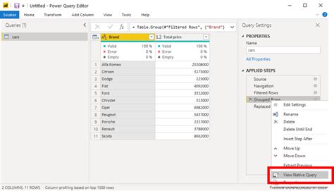 query folding and native query very simple explanation trainings
