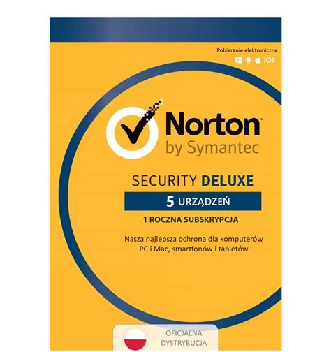 NORTON Security Deluxe 5 PC 1 Rok Sklep Opinie Cena W Allegro