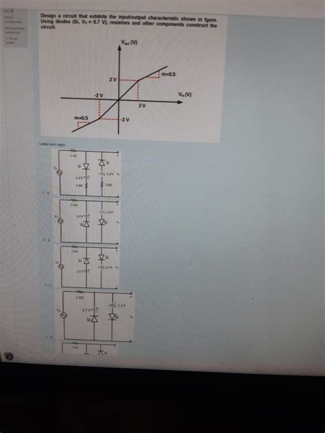 solved design a circuit that exhibits the input output