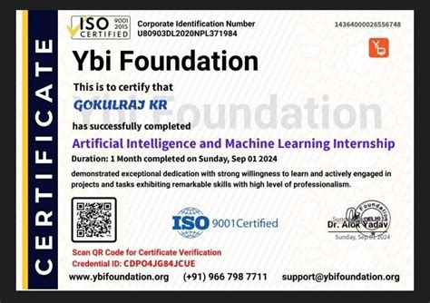 gokulraj kr on linkedin ybi artificialintelligence