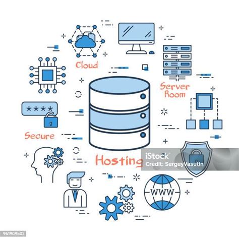 인터넷 호스팅 및 보안 파일 저장 텔레비전 호스트에 대한 스톡 벡터 아트 및 기타 이미지 텔레비전 호스트 인터넷 아이콘 Istock