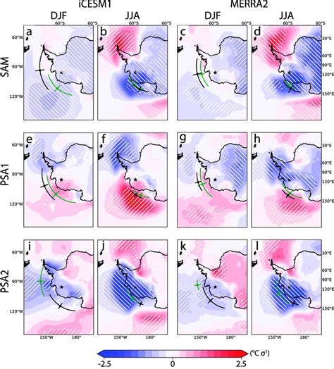 The Linear Regression Slope Of 2 M Temperature Onto The Normalized Download Scientific Diagram
