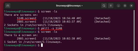 How To Kill A Screen Session In Linux LinuxWays