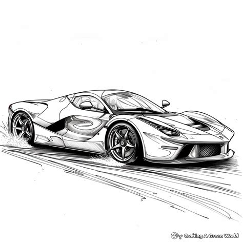 Ferrari Laferrari Coloring Pages 2025