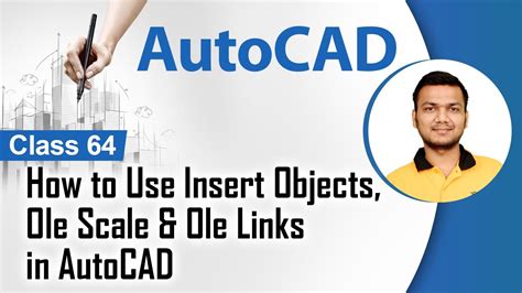 How To Use Insert Objects Ole Scale And Ole Links In Autocad Ole Concepts In Autocad Autocad