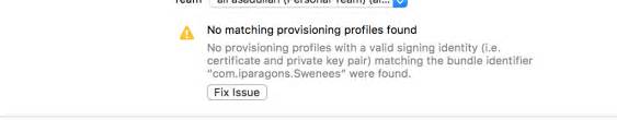 Ios Xcode Shows Warning After Adding App Groups Add The App Groups