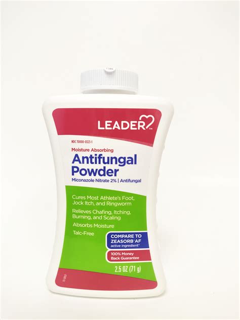 Leader Moisture Absorbing Antifungal Powder Miconazole Nitrate 2 2
