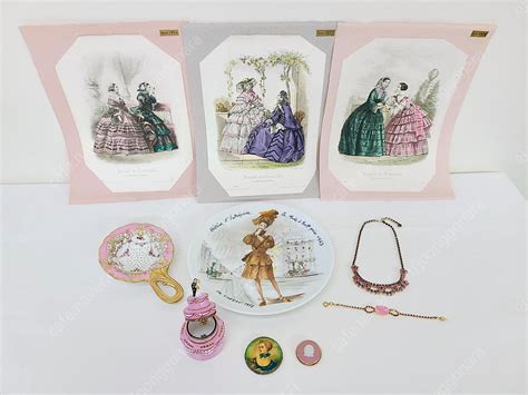 영국 웨지우드 핑크 빅토리안 레이디 그림 프랑스 리모지 인테리어소품 중고나라