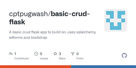 GitHub Cptpugwash Basic Crud Flask A Basic Crud Flask App To Build