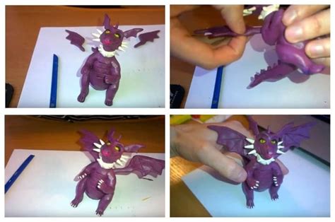 Как слепить из пластилина дракона поэтапно Фото для начинающих видео инструкции