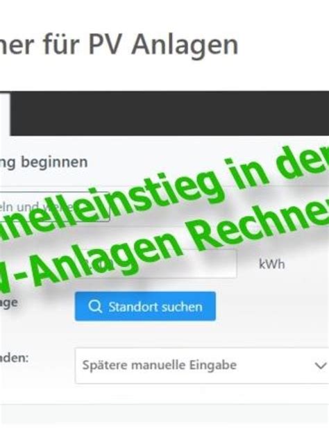 Pv Berechnung Blog