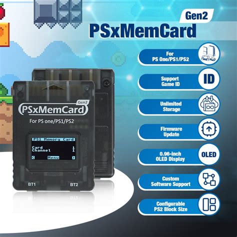 Psxmemcard PS Memory Card With MB MicroSD Card Bitfunx