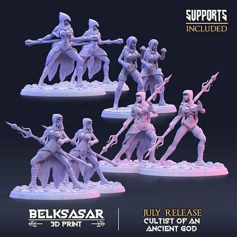 Ancient God Zealots Nude And Clothed Set X D Model D Printable
