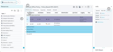 The Different Parts Of The Policy Editing View