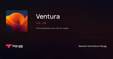 Add Ventura Discord Bot The 1 Discord Bot And Discord App List