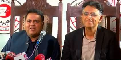 Fawad Chaudhry And Asad Umar S Important Press Conference