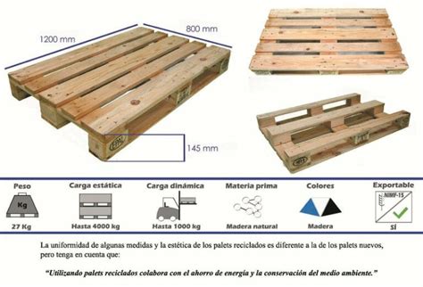 Pallet Europeo de Madera Estándar y Medidas