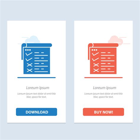 checklist testing report qa blue and red download and buy now web