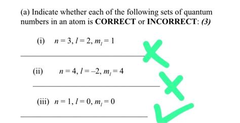 Solved A Indicate Whether Each Of The Following Sets Of Chegg