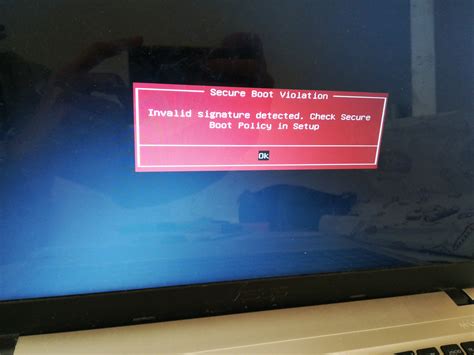 Windows 10 Invalid Signature Detected Check Secure Boot Policy In Setup Microsoft Qanda
