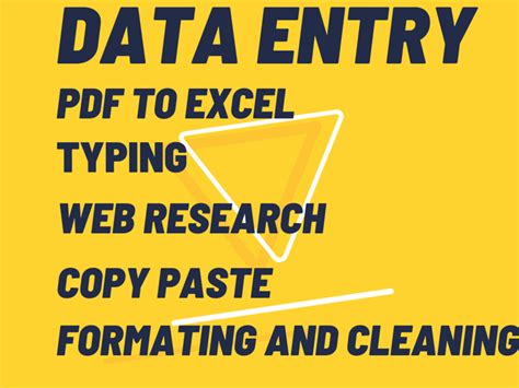 Data Entry Web Scraping Typing Copy Paste Web Research Upwork