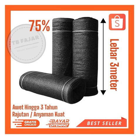 Jual Jaring PARANET 75% Lebar 3 Meter / ECERAN 1 METER | Shopee Indonesia