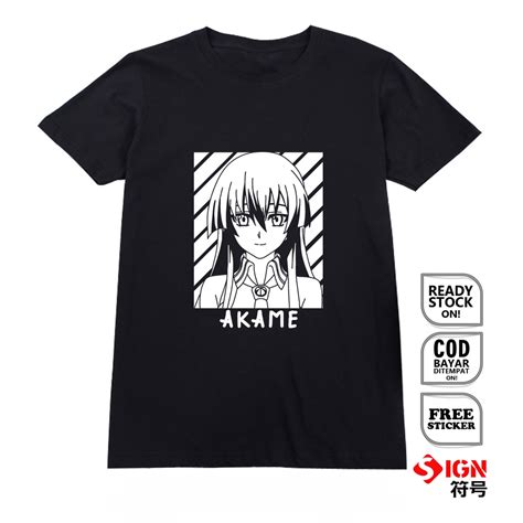 Jual Kaos Waifu Anime Manga Akame Akame Ga Kill Akame Of The Demon