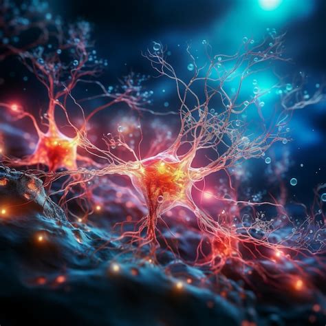 Premium Ai Image Neural Cell Neurons Connecting The Brain