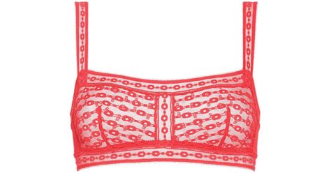 Eres Sublime Crop Top Bra In Red Lyst