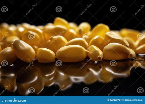 Corn Kernels In Macro AI Generated Stock Illustration Illustration