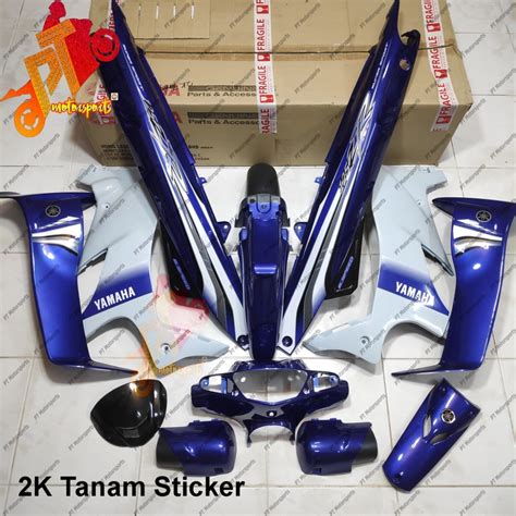 Yamaha 125zr 125z Cover Set Body Set New Dpbmc Blue White Sticker 13 Gp Blue Biru Putih Hly