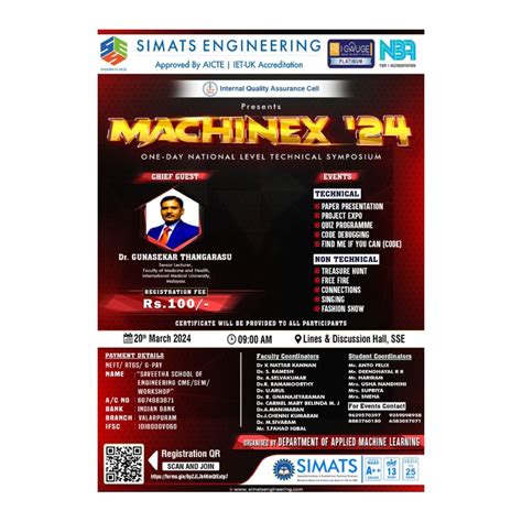 Simatsengineering Saveethauniversity Chennai Chennaievents March2024 Ai Machinelearning