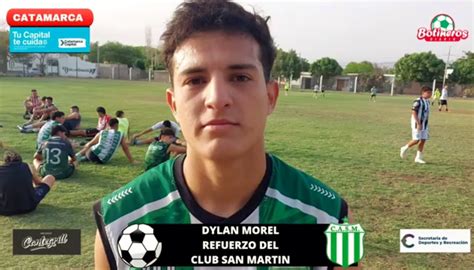 Dylan Morel refuerzo de San Martín de El Bañado Estoy feliz por