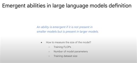 Emergence And Reasoning In Large Language Models