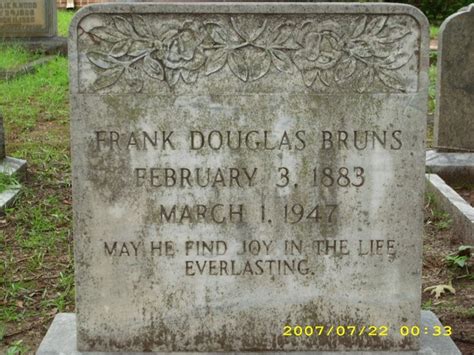 Frank Douglas Bruns 1883 1947 Find A Grave Memorial